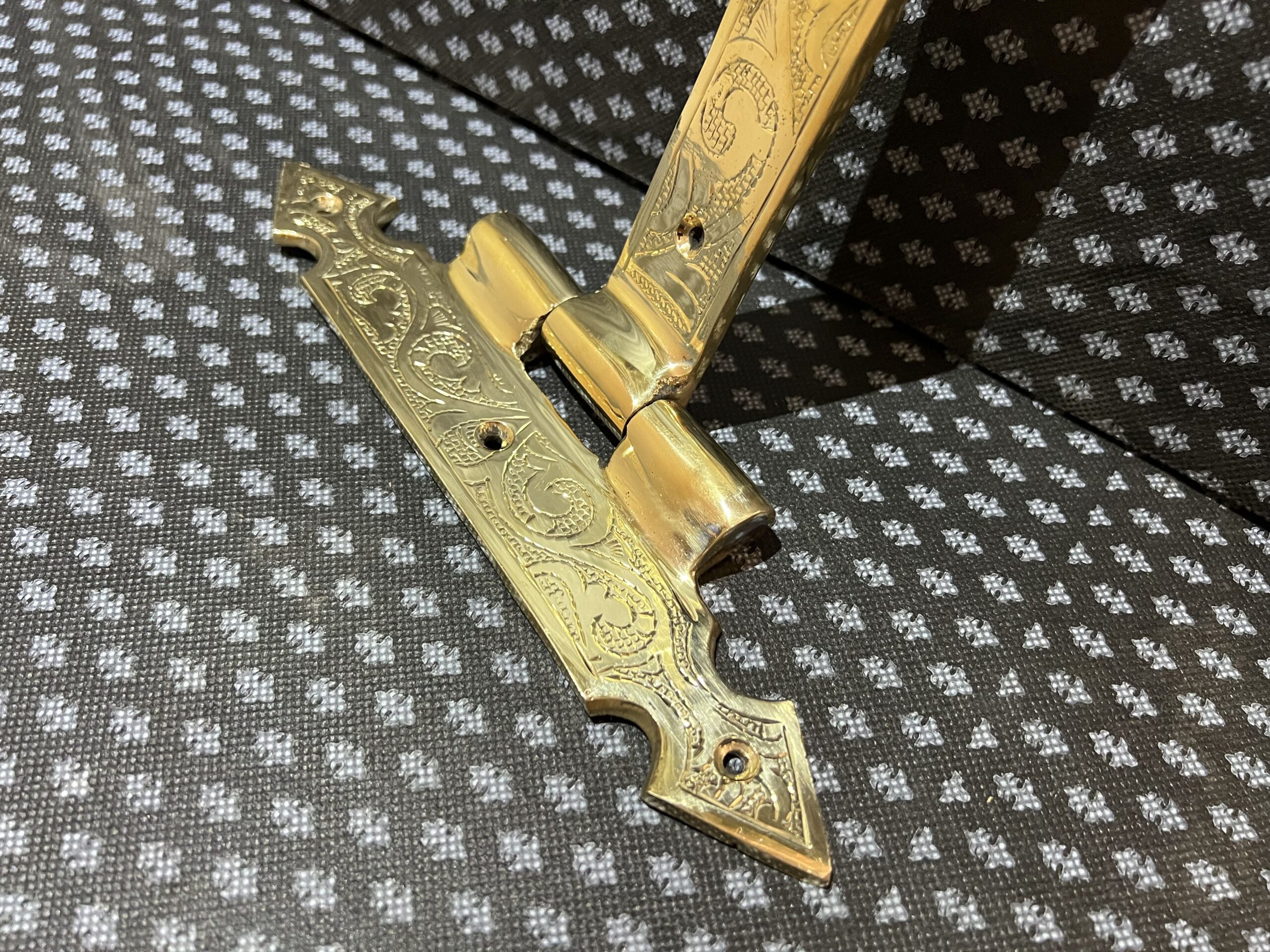 Handcrafted Brass Door Hinges – Antique Moroccan Design – Unique ...